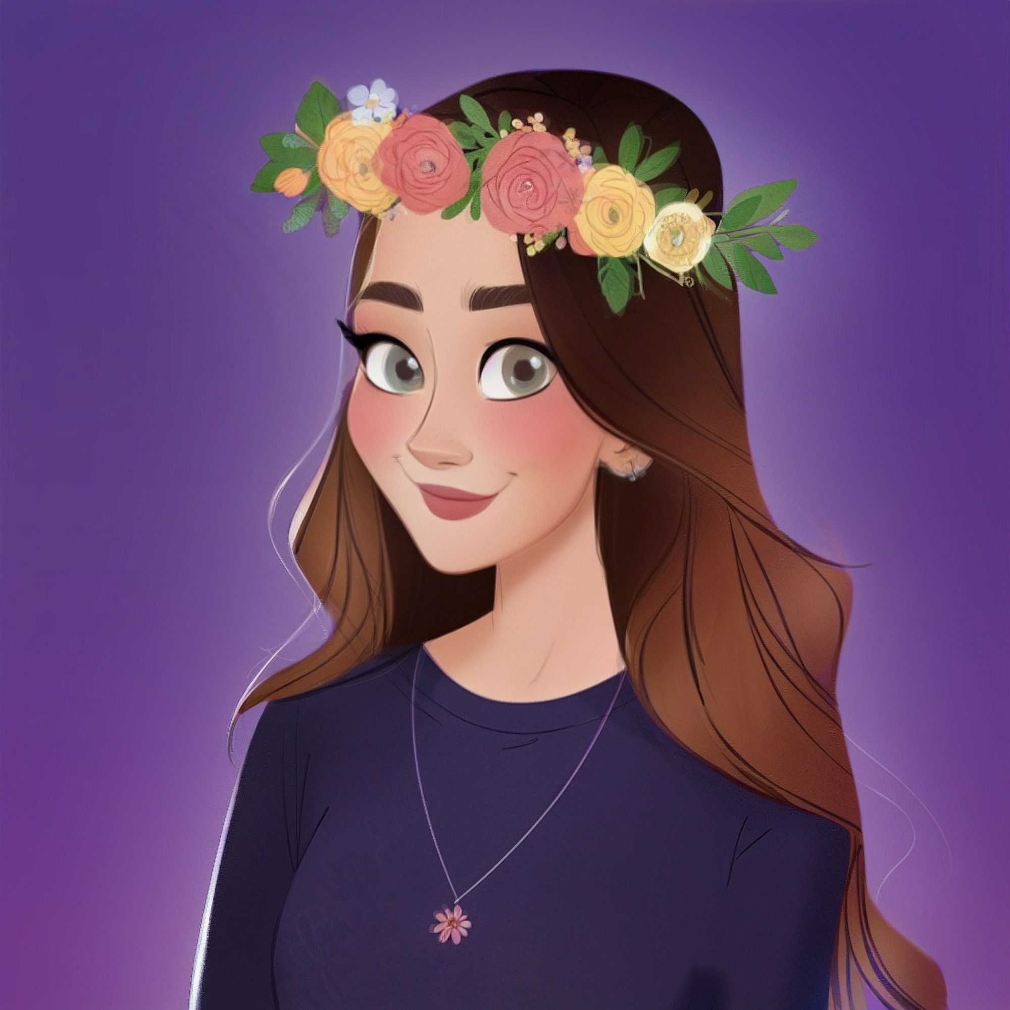Disney Style Portrait From Photo, Digital or Printed Custom Portrait ...
