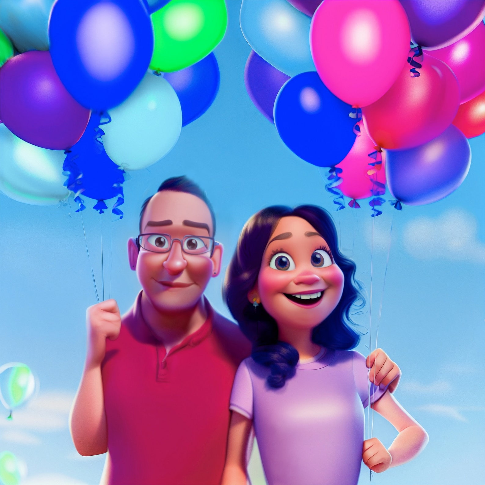 Pixar Style Portrait From Photo Digital or Printed Custom - Etsy