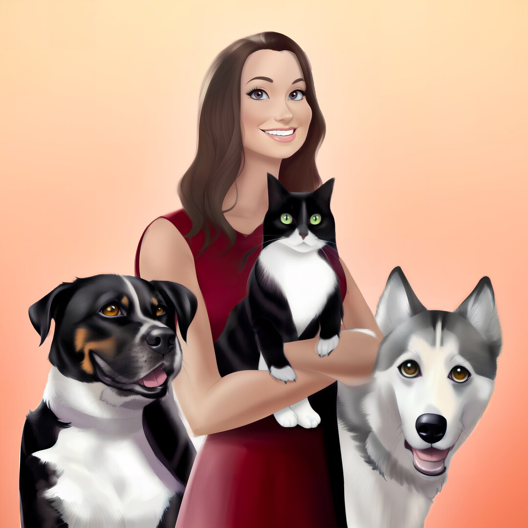 Disney Style Portrait From Photo, Digital or Printed Custom Portrait ...