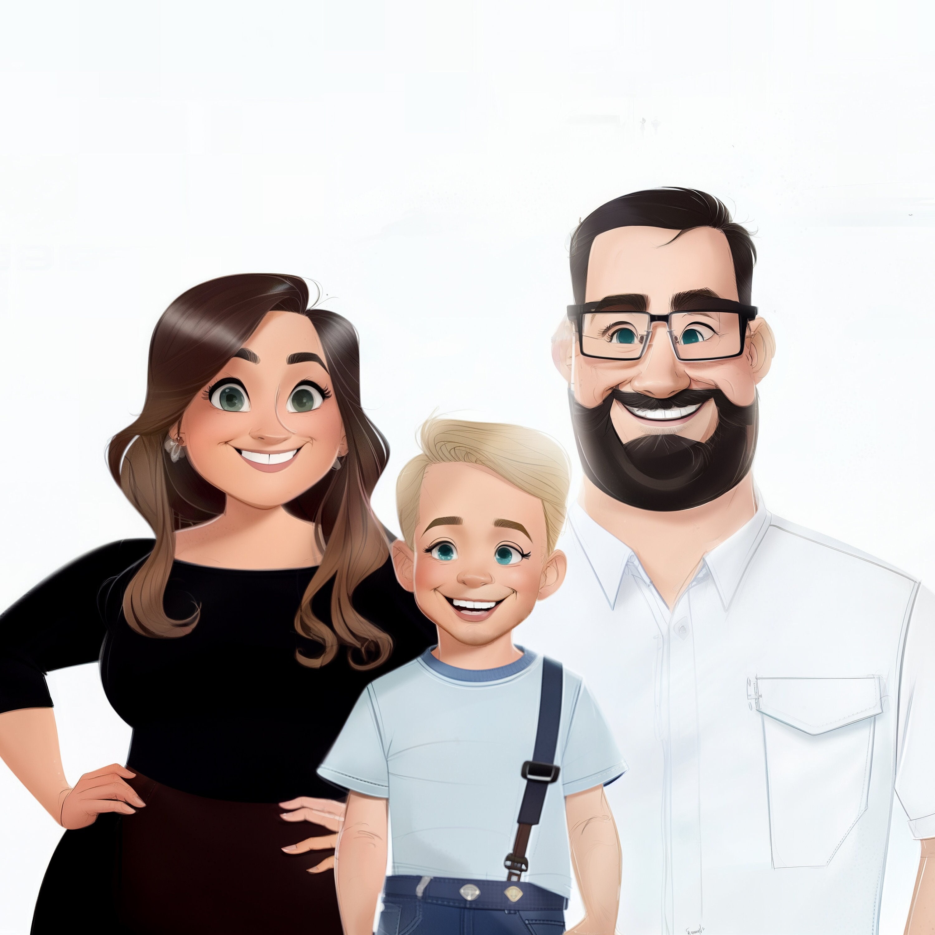 Disney Style Portrait From Photo Digital or Printed Custom - Etsy
