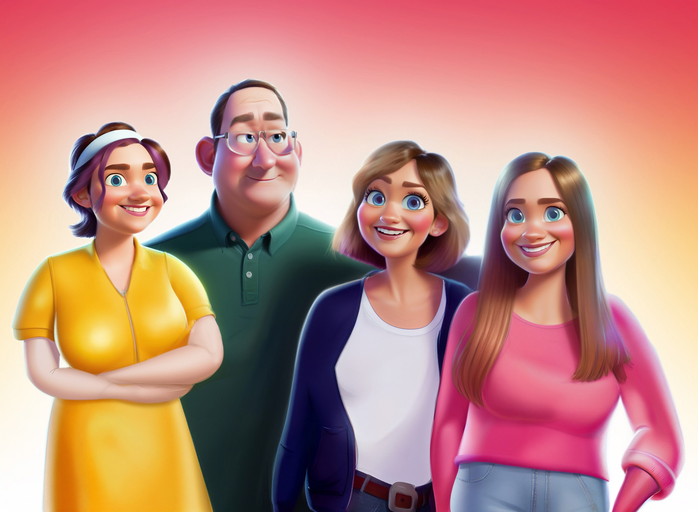 Pixar Style Portrait From Photo Digital or Printed Custom - Etsy