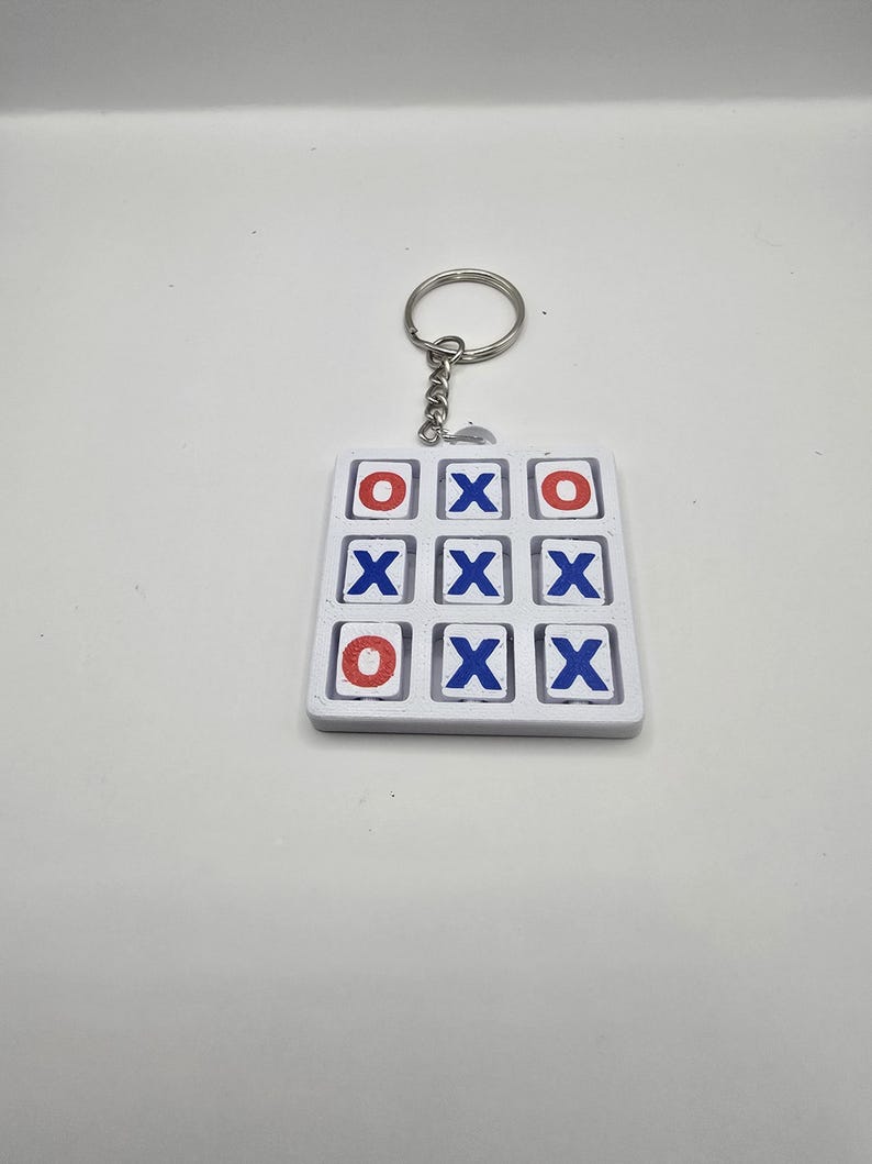 Tic Tac Toe Fidget Keychain - Etsy