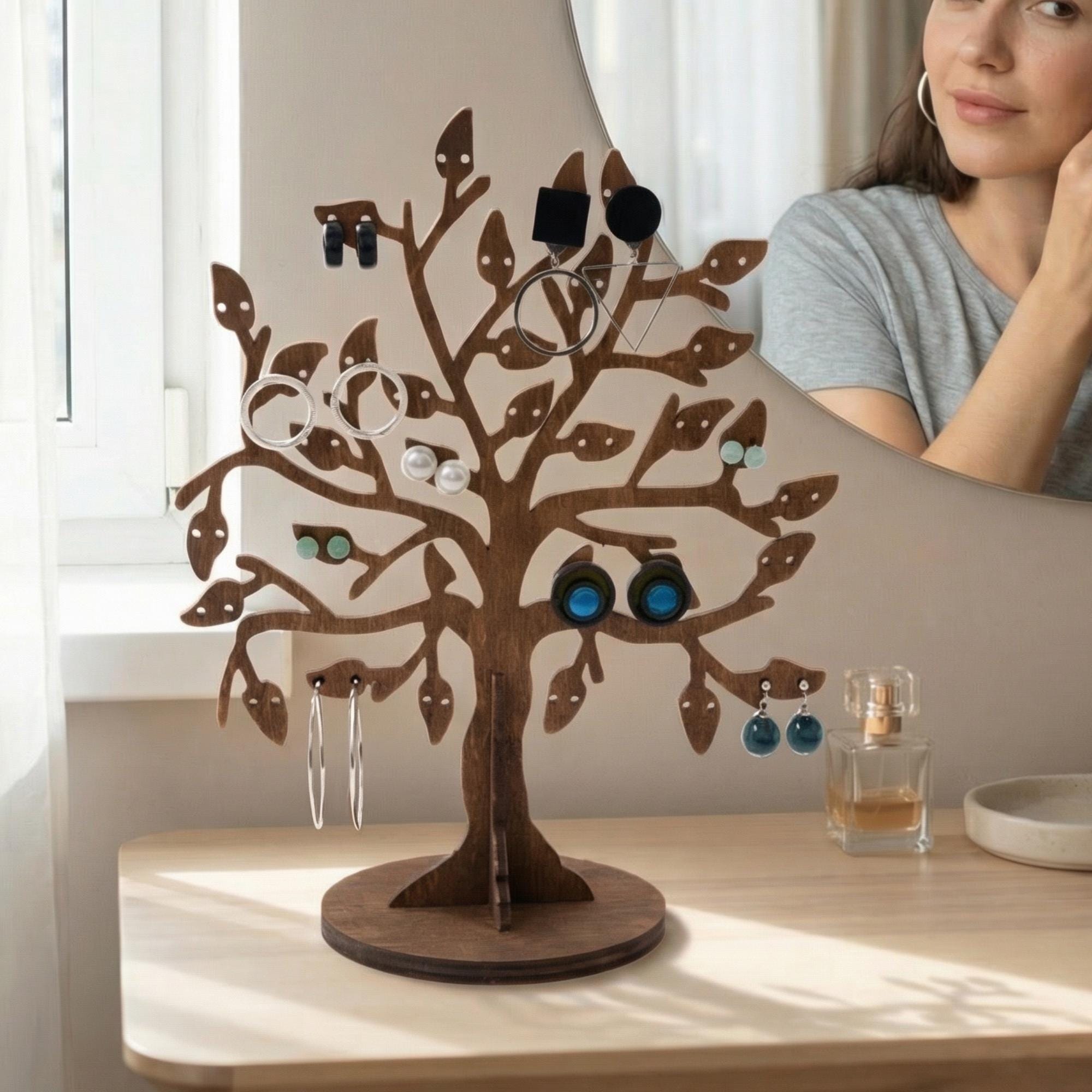 Personalised Jewellery Tree Organizer – Jewelry Holder Gift for Her ...