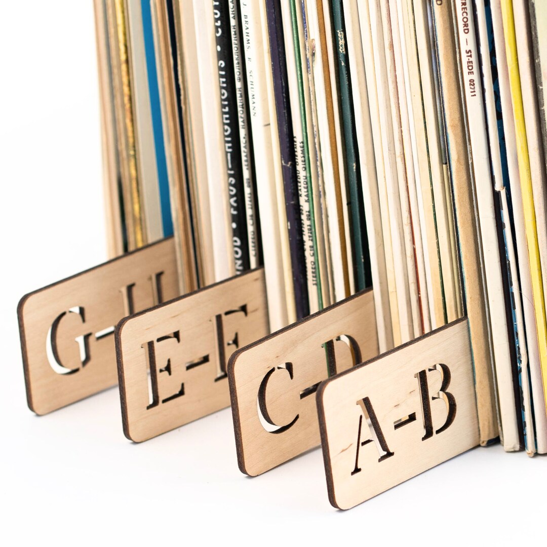 Vinyl Record Dividers Separators LP Collection Organizer Alphabetic ...