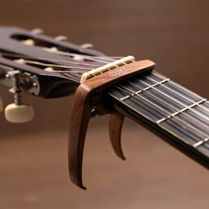 Personalised Guitar Capo Custom Engraved Gift for Him Musician Pick ...