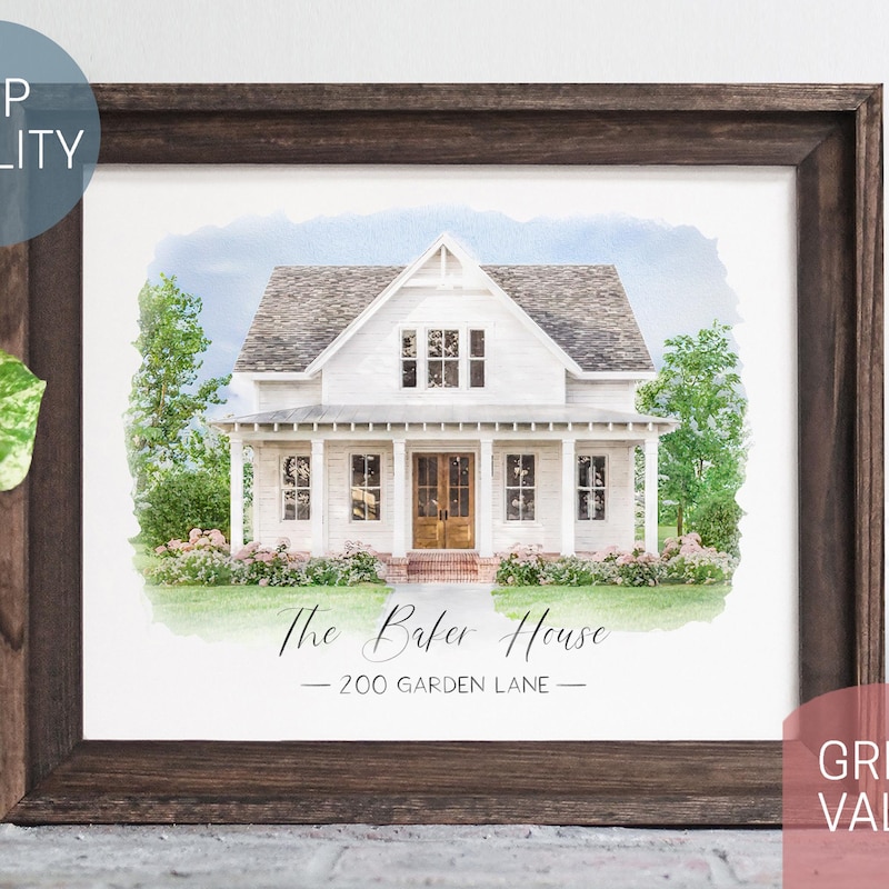 Framed House Portraits - Etsy