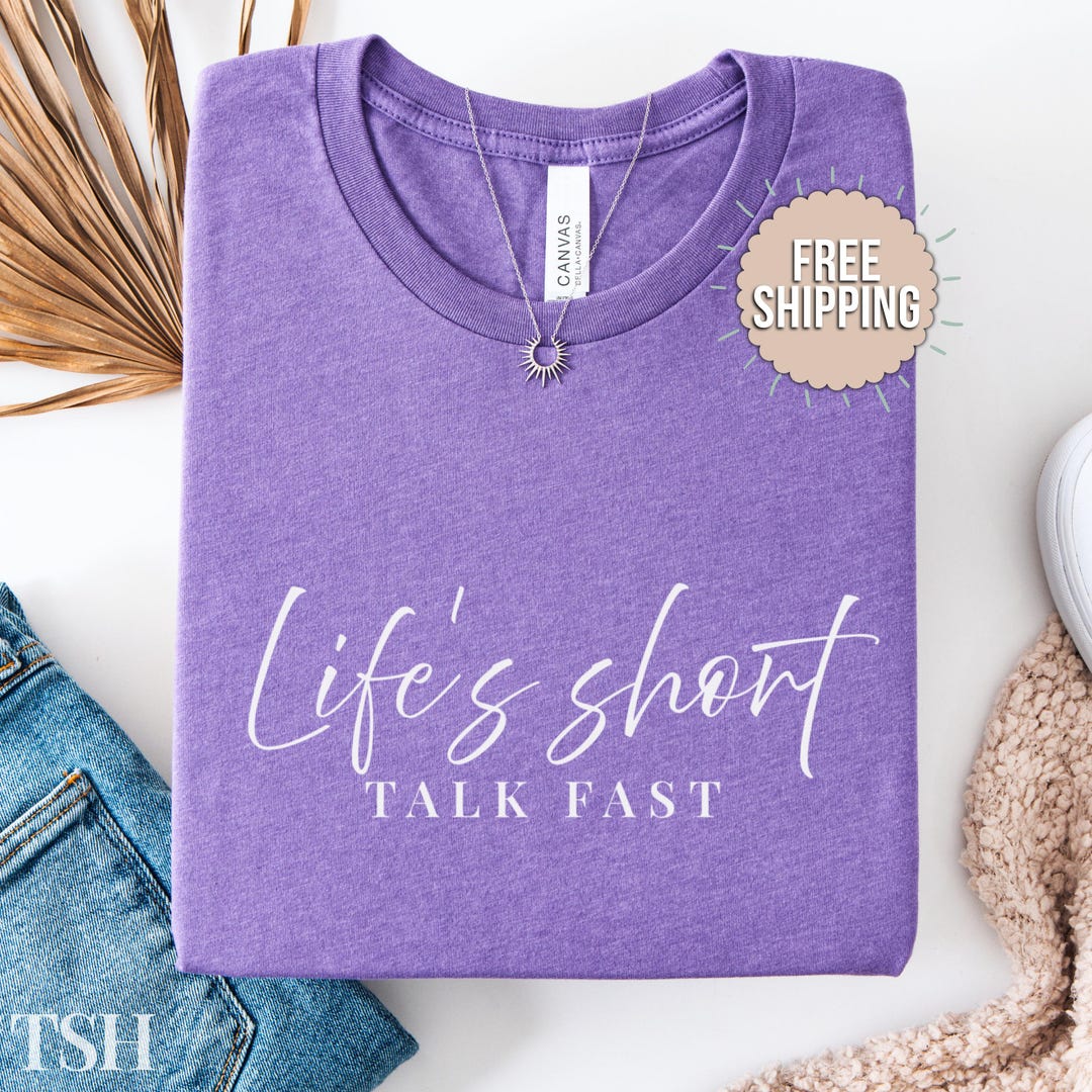 Gilmore Girls Shirt: Life's Short Talk Fast Graphic Tee - Coffee Lover ...