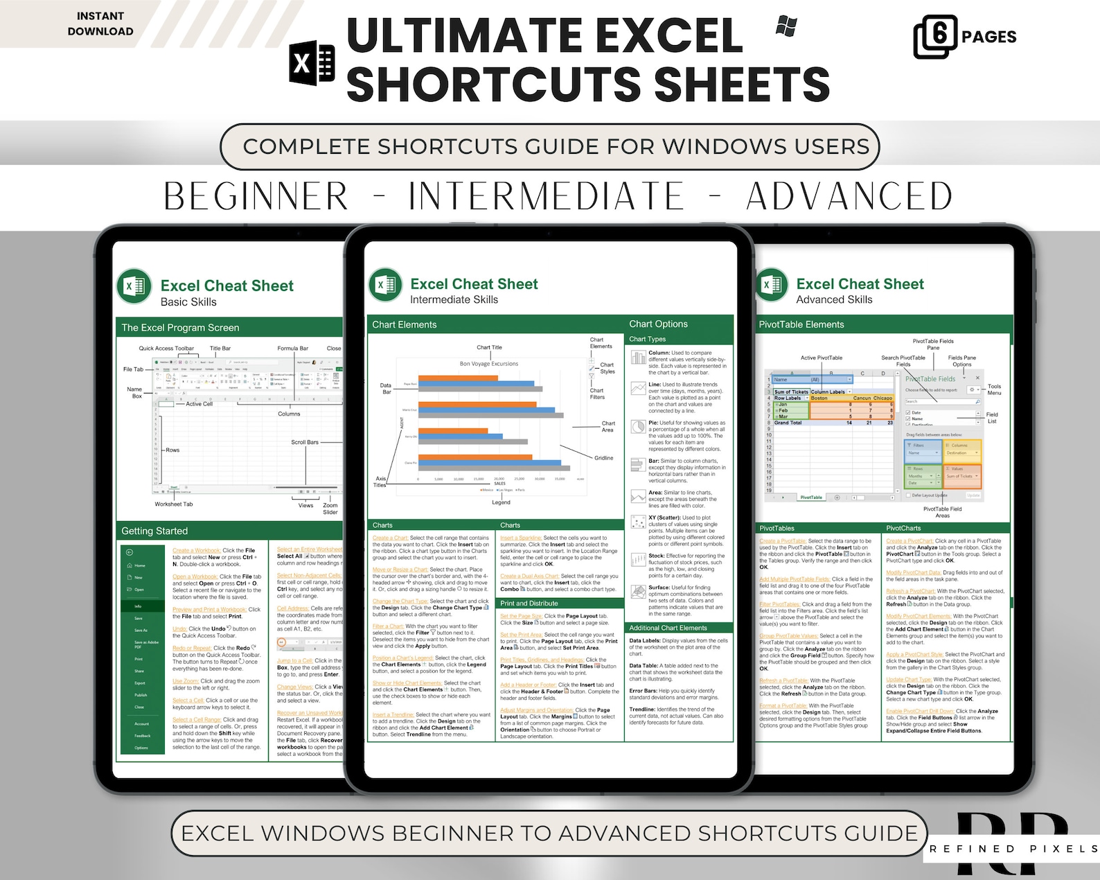 Excel Shortcuts Excel Shortcuts for Windows Excel Super Shortcuts Excel ...