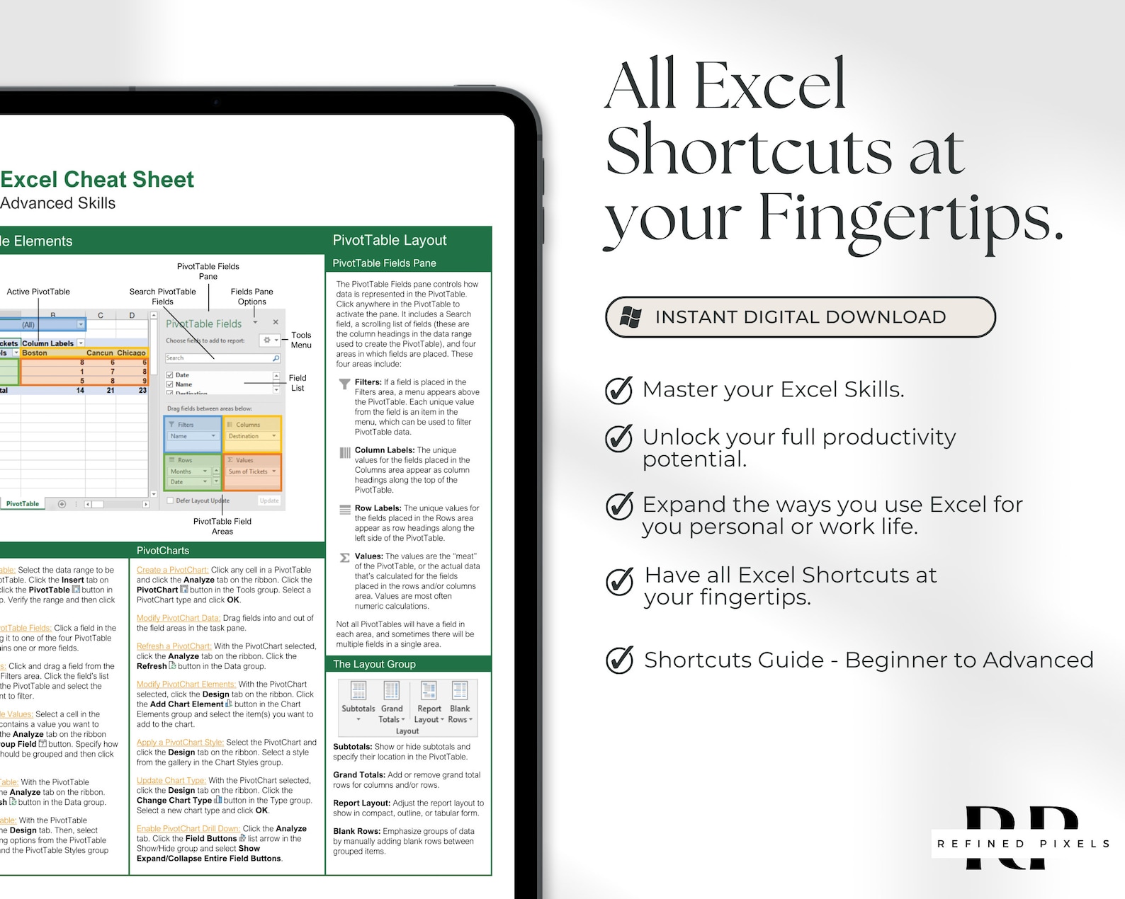 Excel Shortcuts Excel Shortcuts for Windows Excel Super Shortcuts Excel ...