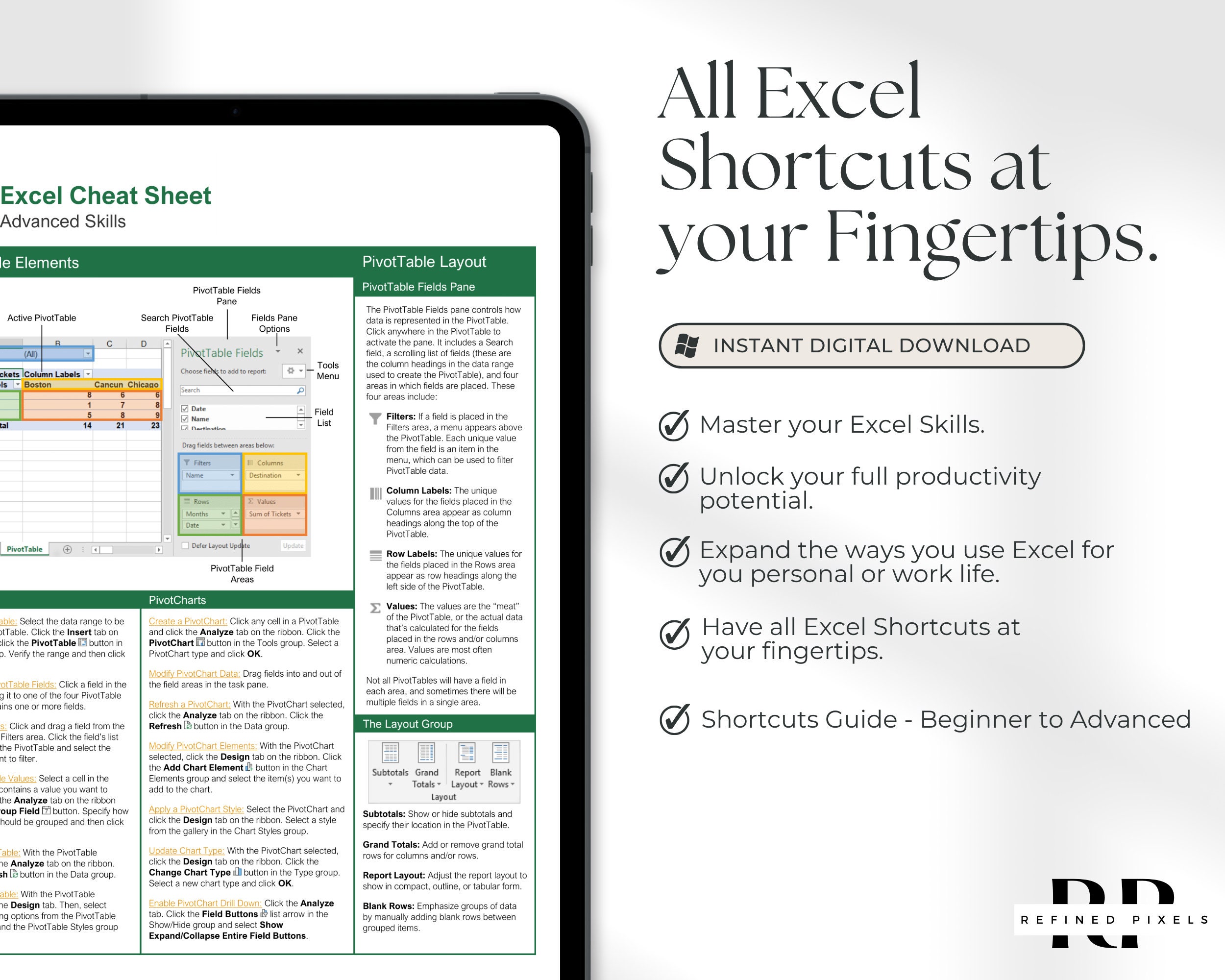 Excel Shortcuts Excel Shortcuts for Windows Excel Super Shortcuts Excel ...