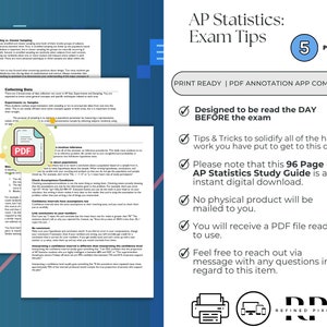 AP Statistics Cheat Sheet AP Statistics Notes Concepts AP Statistics ...