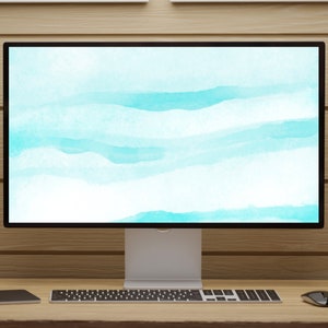 Pastel Desktop Wallpaper Blue Pastel Background Mac Wallpaper - Etsy