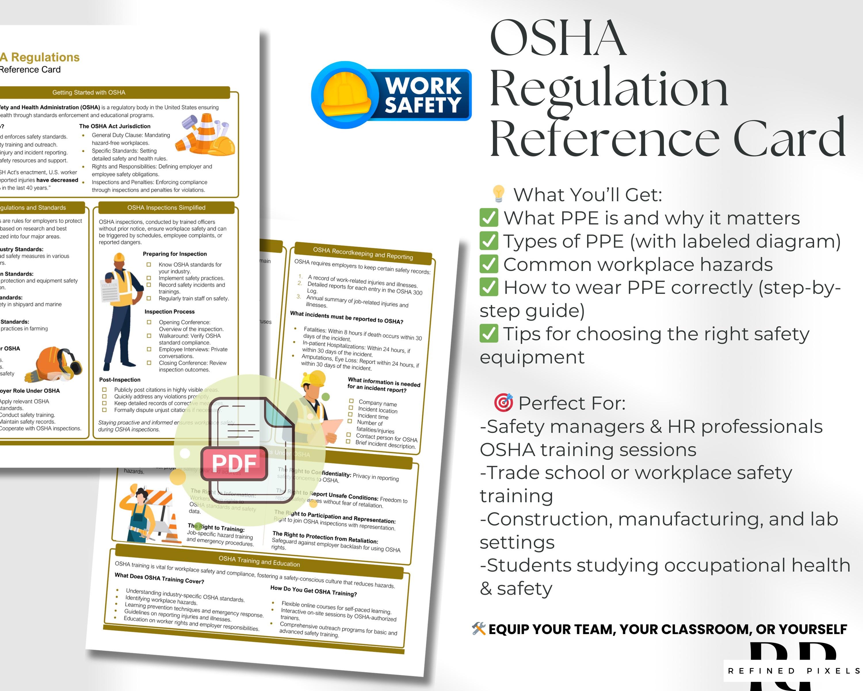 Ultimate 3-in-1 Construction Cards Bundle Civil Engineer OSHA ...