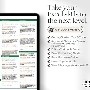 Excel Shortcuts for Windows Excel Shortcut Windows Excel PC Formulas ...