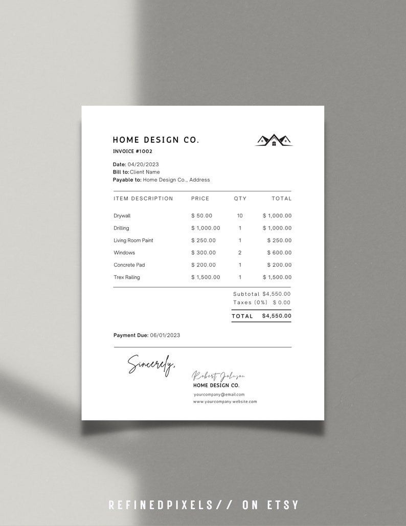 Editable Invoice, Invoice Template, Business Invoice, Invoice Png ...