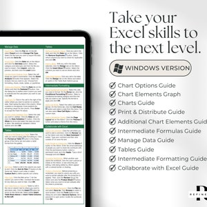 Excel Shortcuts for Windows Excel Cheat Sheet Guide Excel Formulas ...