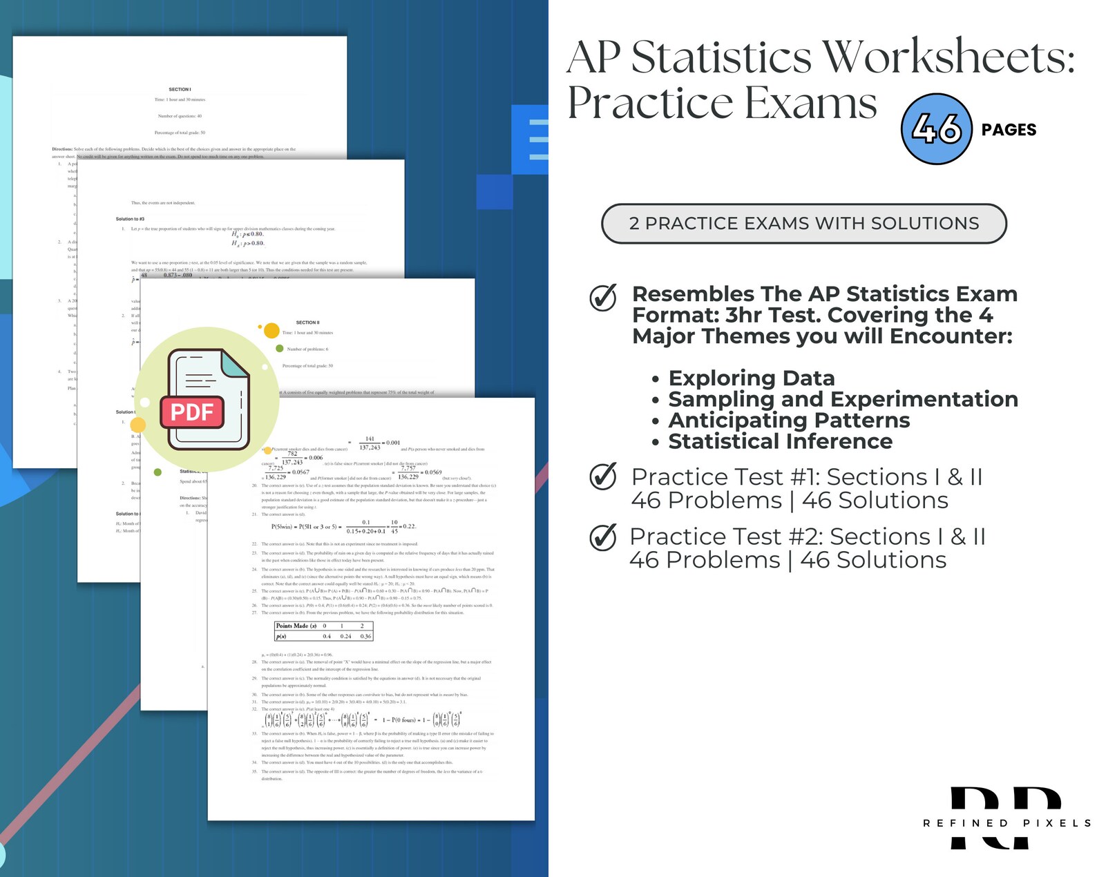 AP Statistics Cheat Sheet AP Statistics Notes Concepts AP Statistics ...