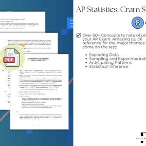 AP Statistics Cheat Sheet AP Statistics Notes Concepts AP Statistics ...