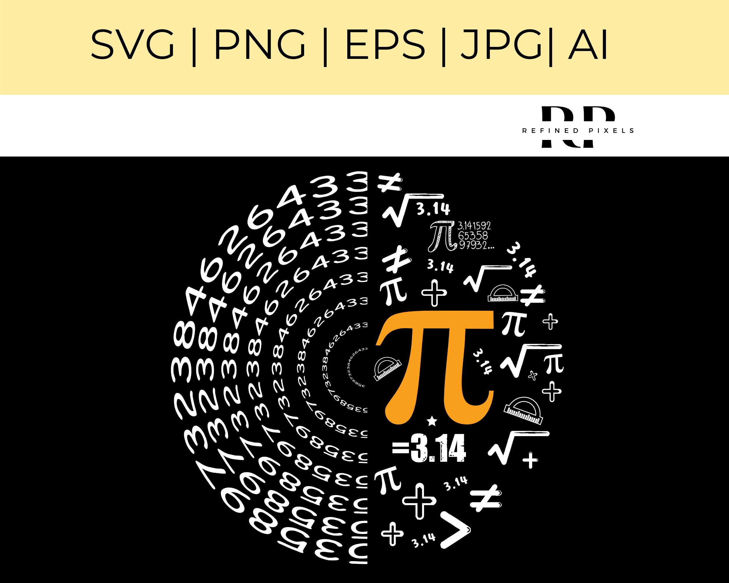 Pi Day Svg Pi Tee Svg Mathematics Tshirt Shirt Mug Applied Mathematics ...