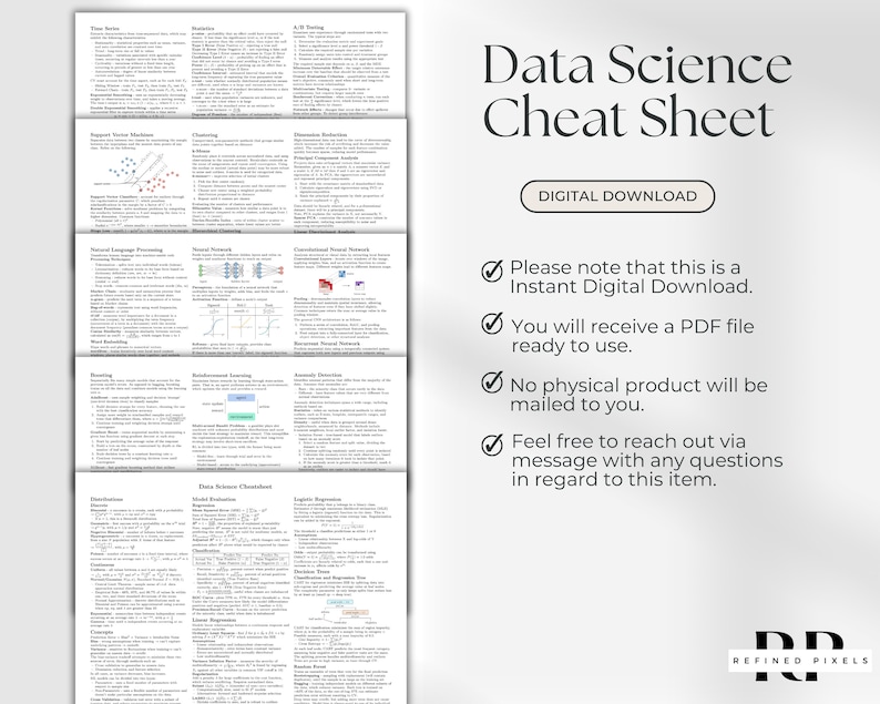 Data Science Data Scientist Cheat Sheet Data Analysis Data Science Guide Template Data Science ...