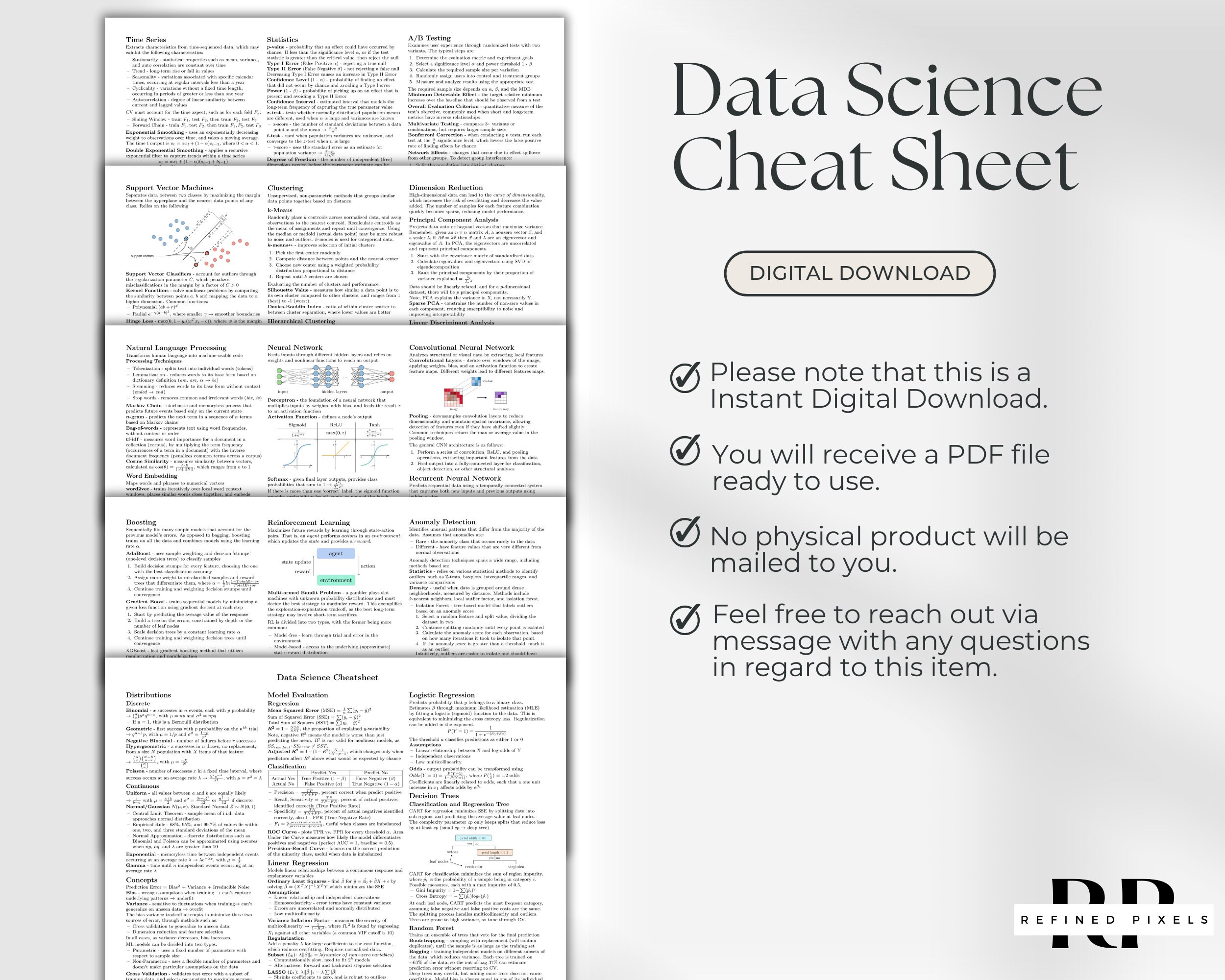 Data Science Data Scientist Cheat Sheet Data Analysis Data Science ...