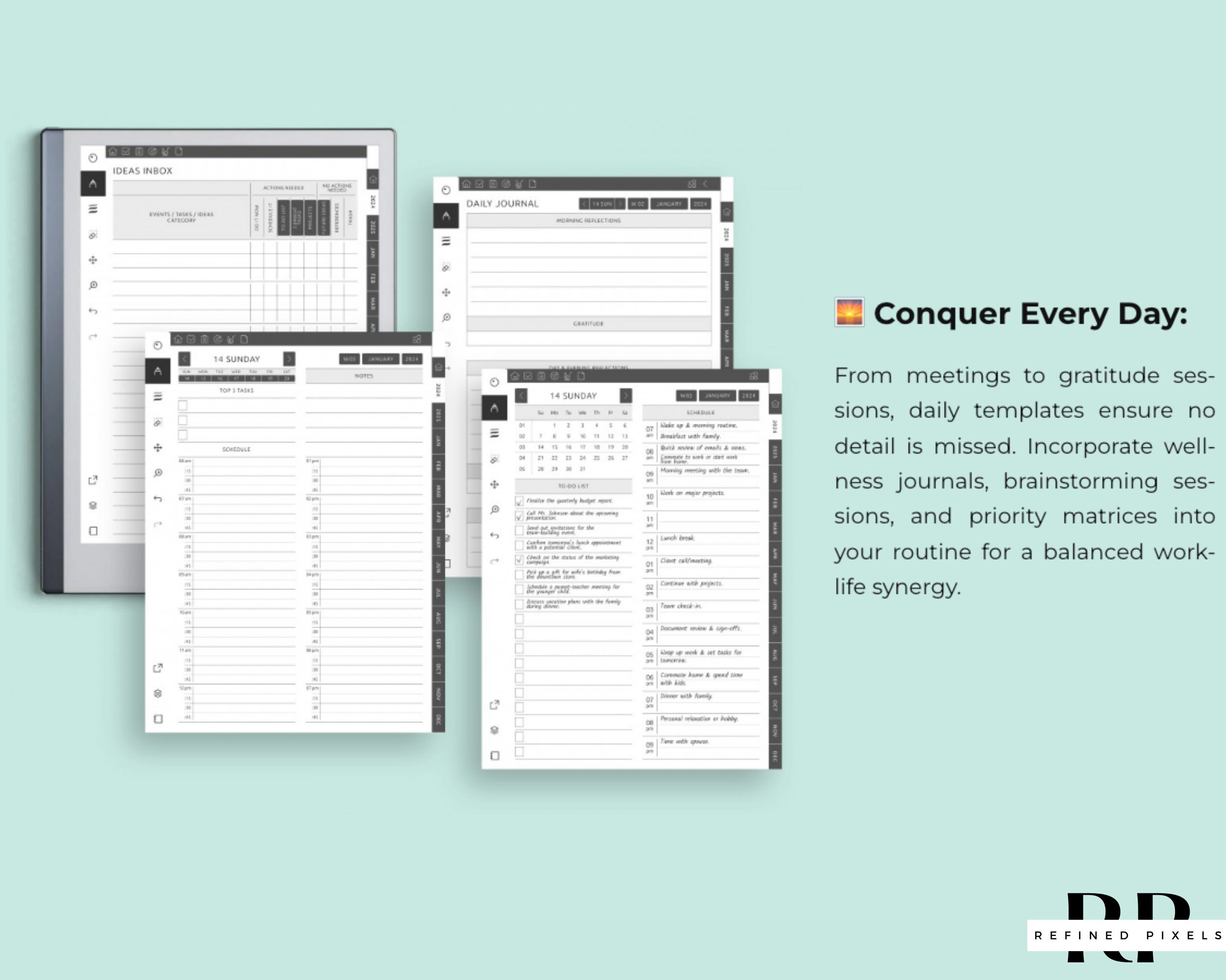 Remarkable 2 Planner Remarkable Templates Remarkable Daily Remarkable ...