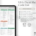Excel VBA Cheat Sheet Visual Basic for Applications Printable Excel Sheet Microsoft Excel Cheat ...