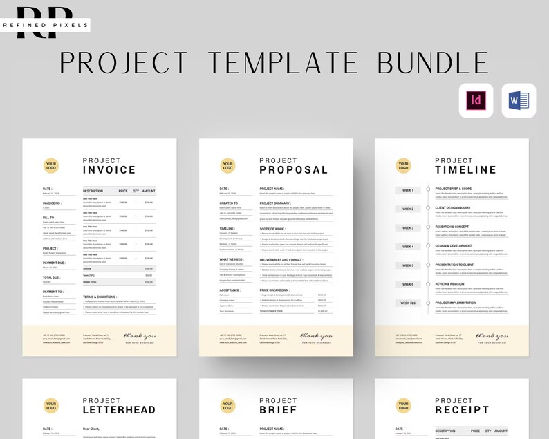 Editable Templates for Microsoft Word & Indesign Ultimate Business ...