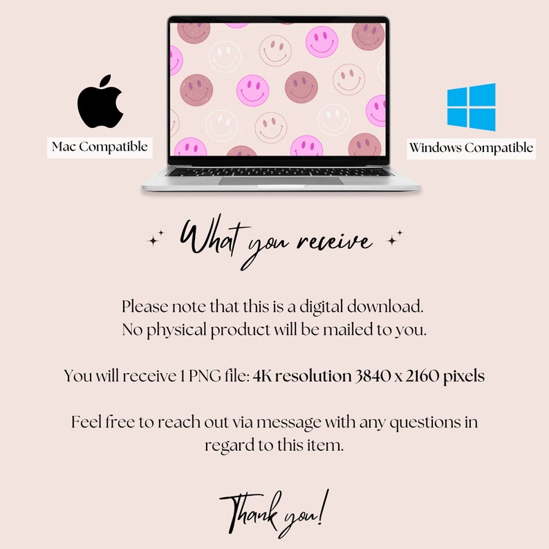 Smiley Face Desktop Wallpaper Smiley MacBook Background Windows Laptop ...