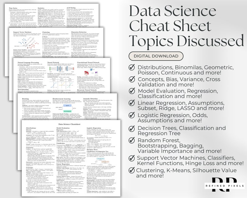 Data Science Data Scientist Cheat Sheet Data Analysis Data Science