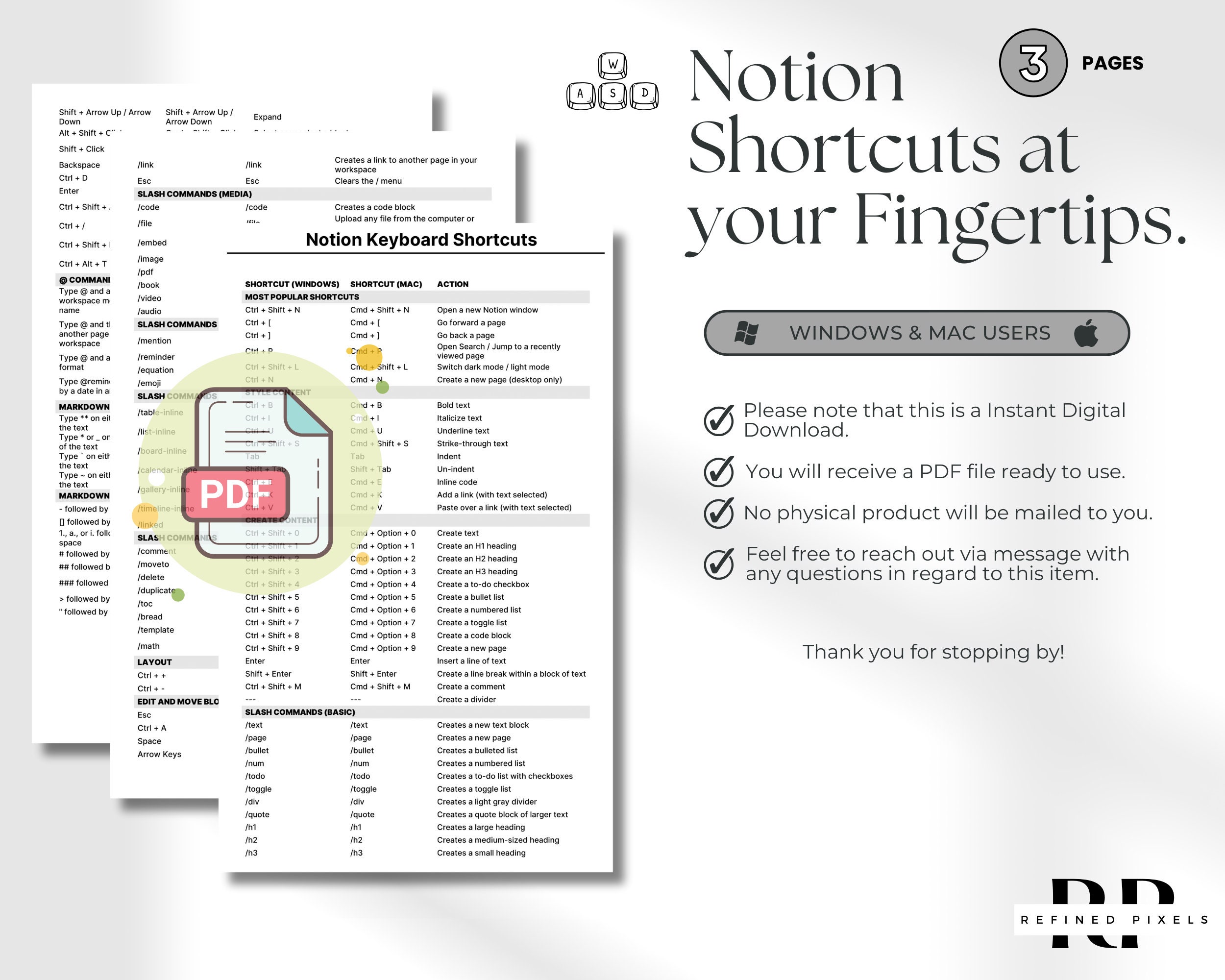 Notion Shortcuts Mac Template Notion Shortcuts Windows Notion Keyboard Shortcuts For Windows
