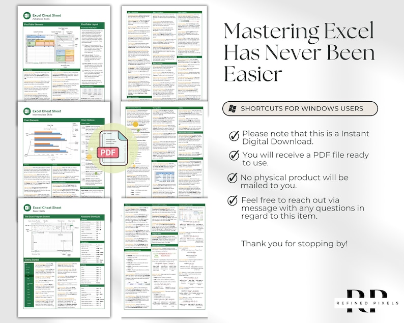 Excel Shortcuts Excel Shortcuts for Windows Excel Super Shortcuts Excel ...