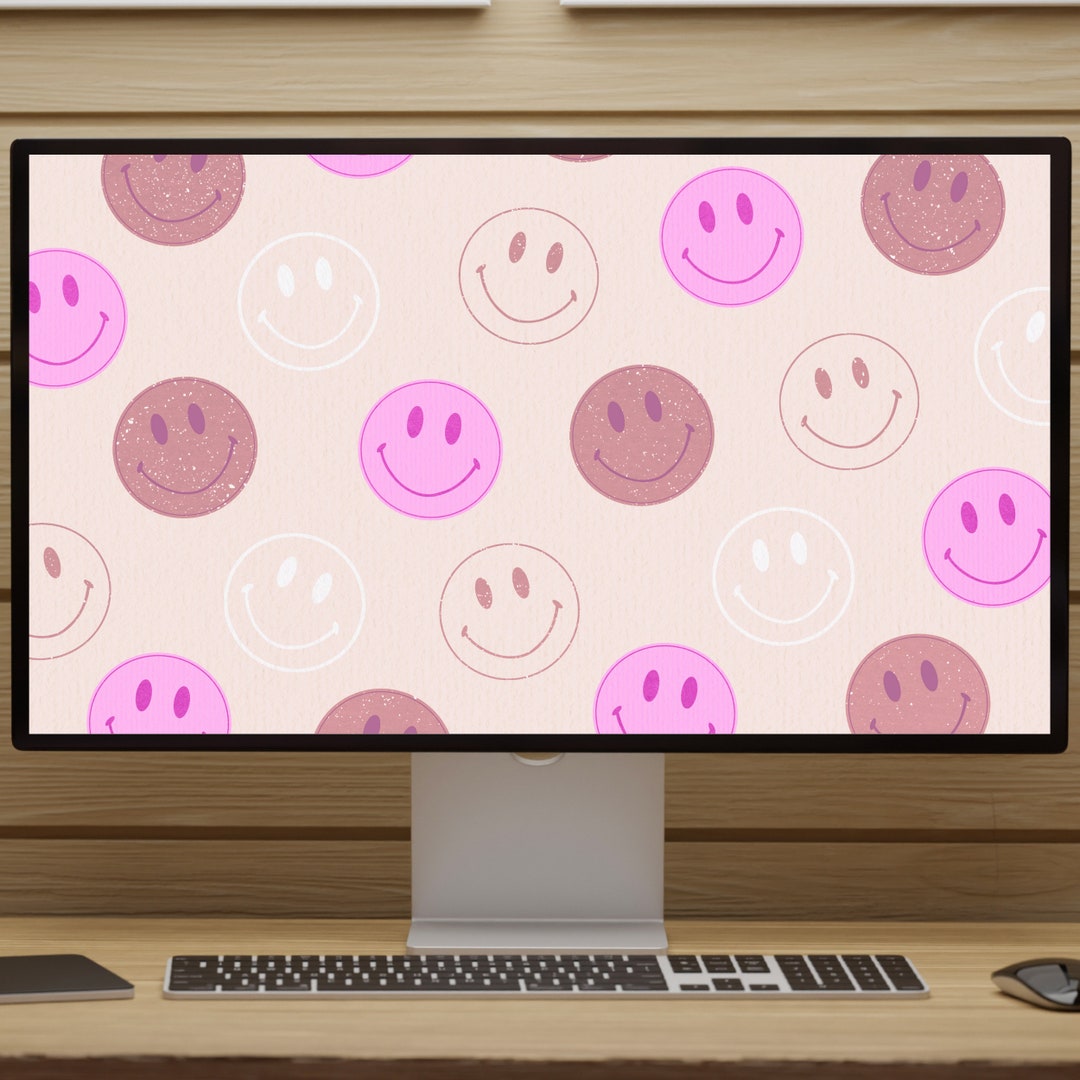 Smiley Face Desktop Wallpaper Smiley MacBook Background Windows Laptop ...