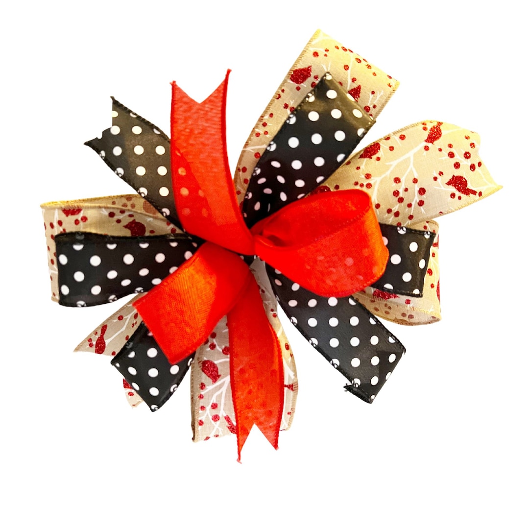 Cardinal Lantern Bows, Cardinal Blow, Winter Lantern Bows, Christmas ...