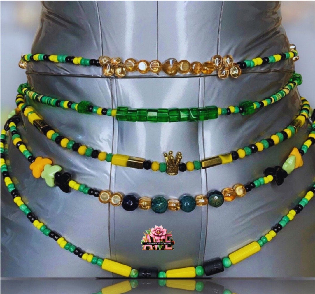 Jamaican Theme Non-gemstone Waist Beads - Etsy