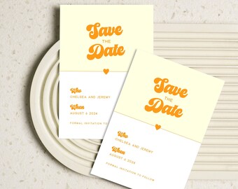 Simple Yellow Invite - Etsy