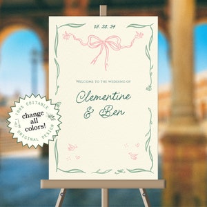 WHIMSICAL WELCOME SIGN Template, Whimsical Garden Party, Quirky ...