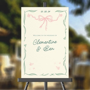 WHIMSICAL WELCOME SIGN Template, Whimsical Garden Party, Quirky ...