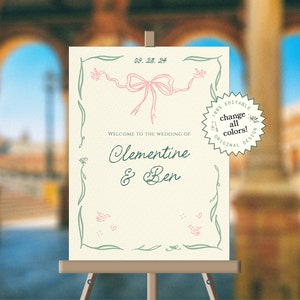WHIMSICAL WELCOME SIGN Template, Whimsical Garden Party, Quirky ...
