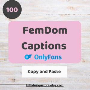 100 Femdom Content Captions Domination, Humiliation Female Domination Dominatrix Financial ...