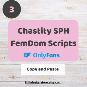 Chastity SPH Joi Femdom Scripts Chastity JOI Scripts Femdom SCRIPT Findom Script Onlyfans ...