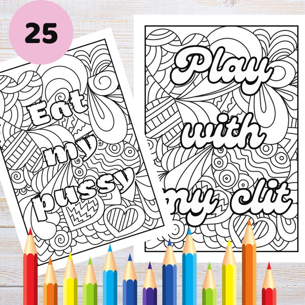 Sexy Nsfw Coloring Etsy Österreich