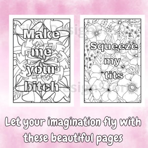 25 Dirty Coloring Pages for Adults With Naughty Swear Words Coloring ...