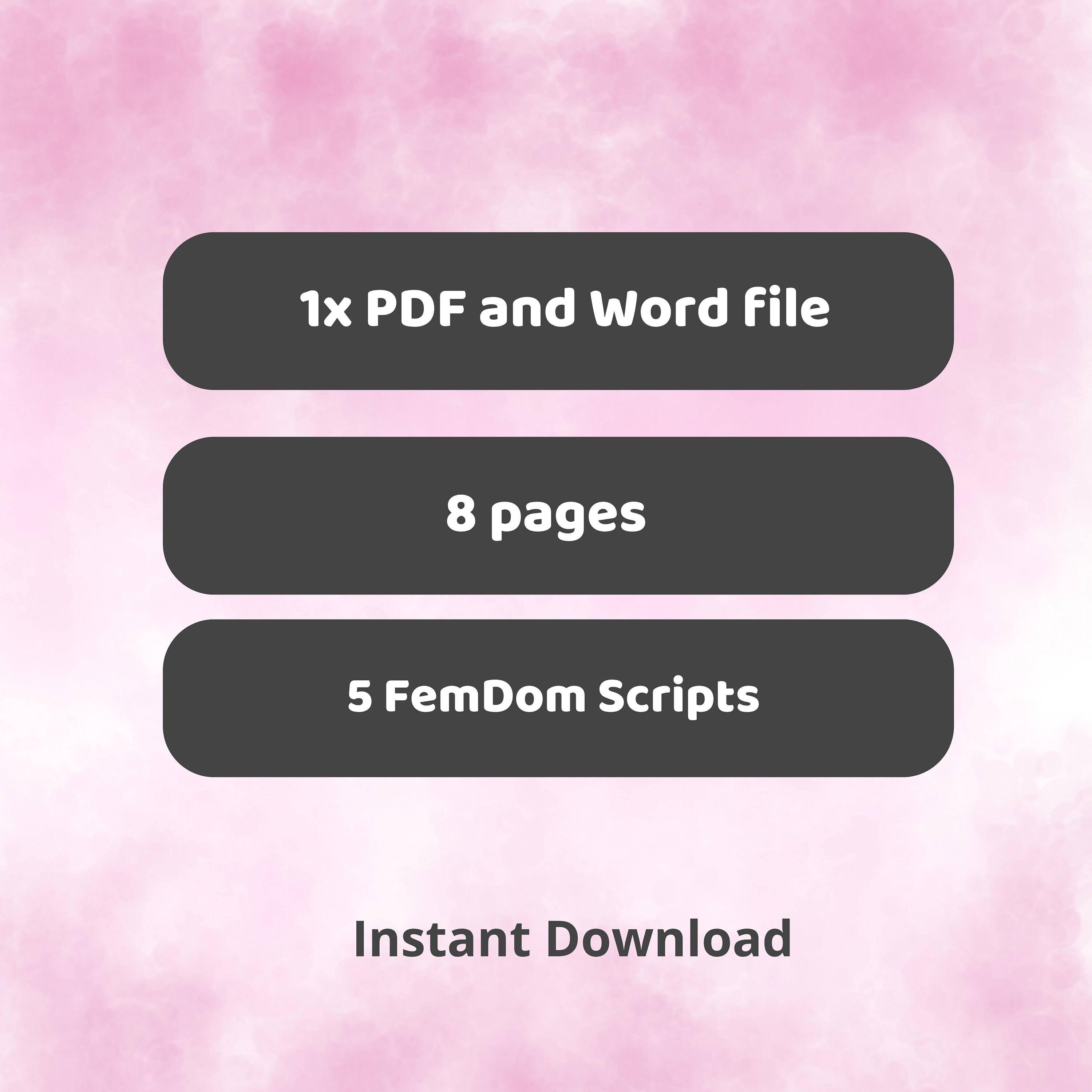 Femdom Scripts Female Dominance Scripts Domination, Humiliation Tasks Femdom JOI Script Onlyfans ...