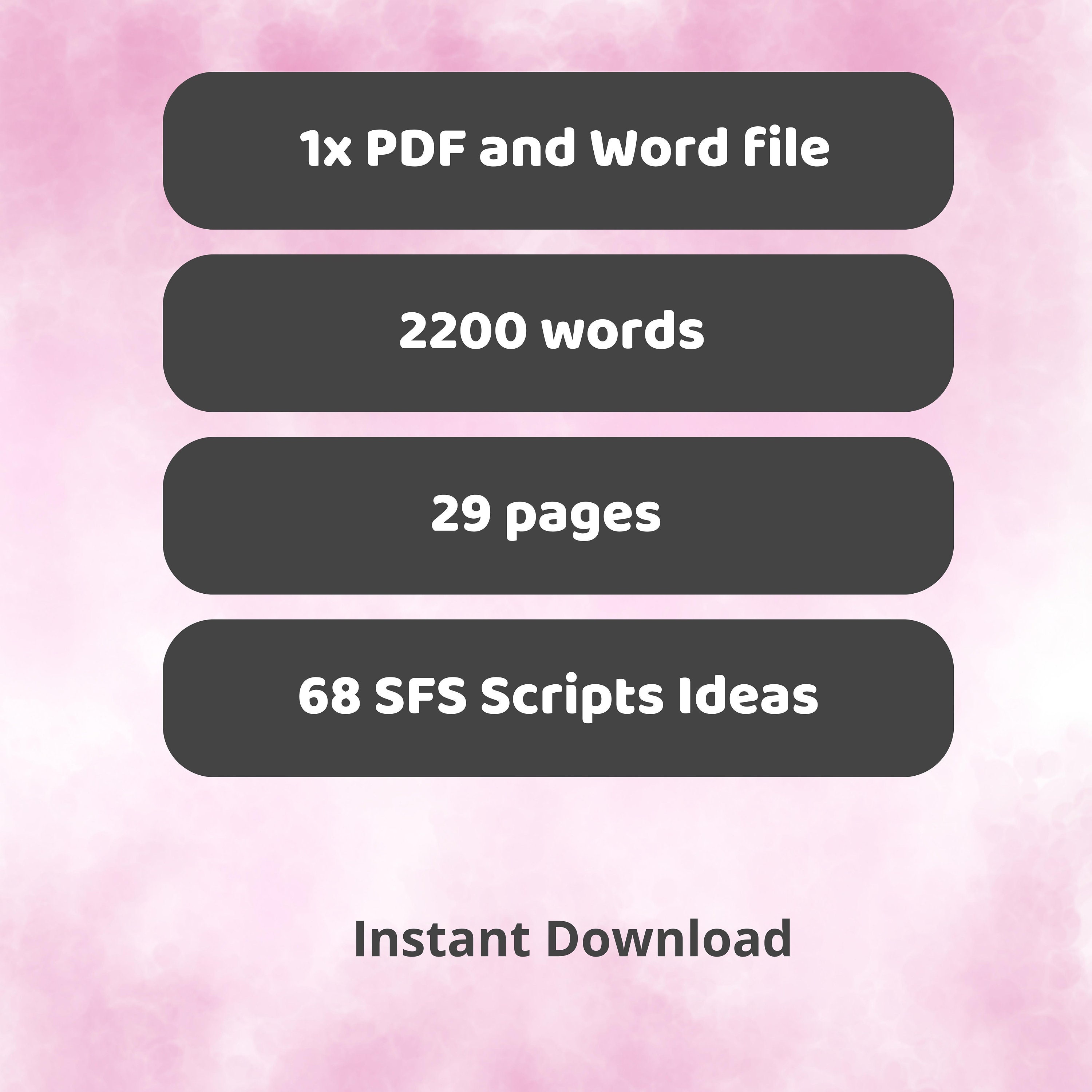 SFS Onlyfans Scripts SFS Captions for Onlyfans SFS Scripts - Etsy