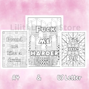 25 Dirty Coloring Pages for Adults With Naughty Swear Words Coloring ...
