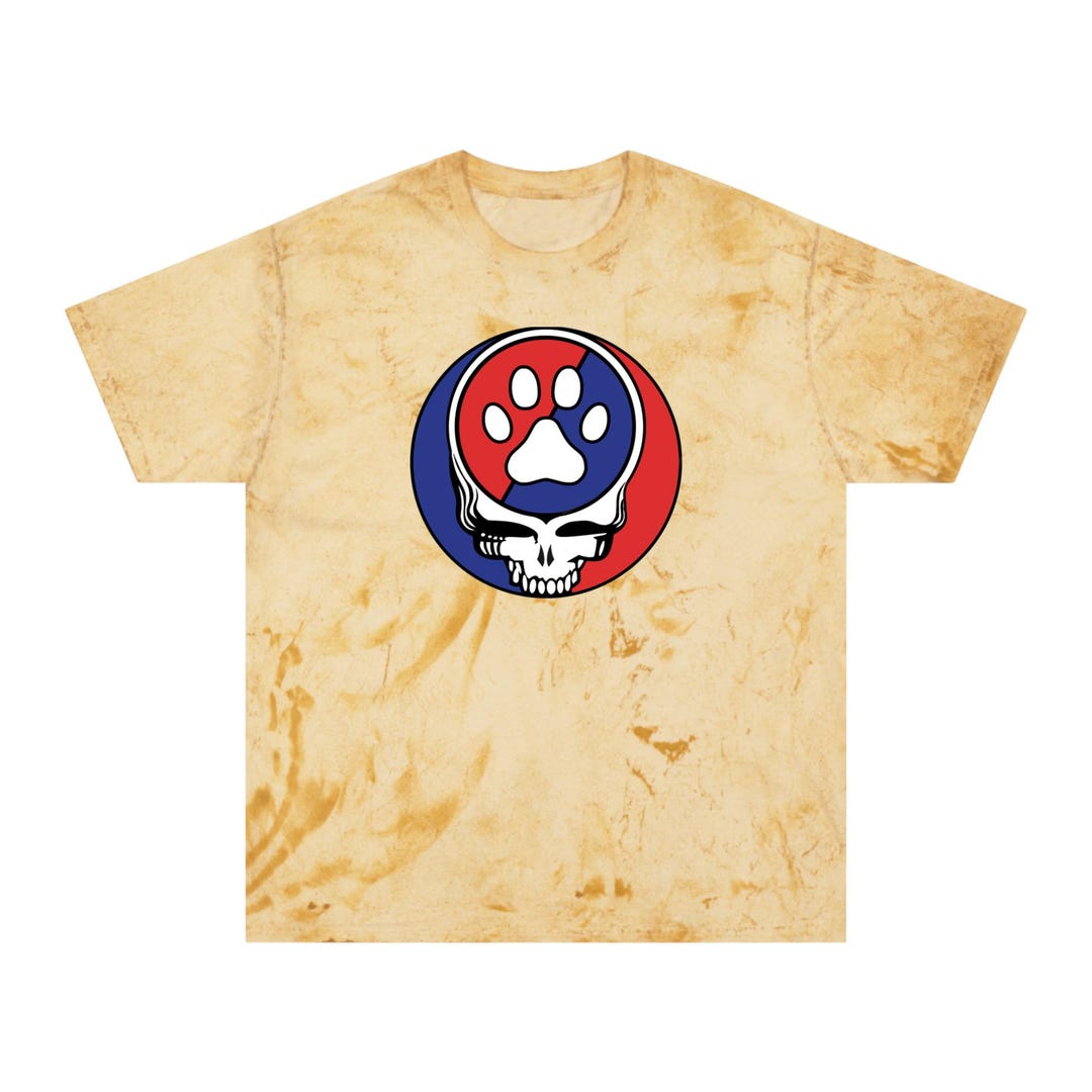 Grateful Paw / Grateful Dog - Unisex Color Blast T-shirt - Etsy