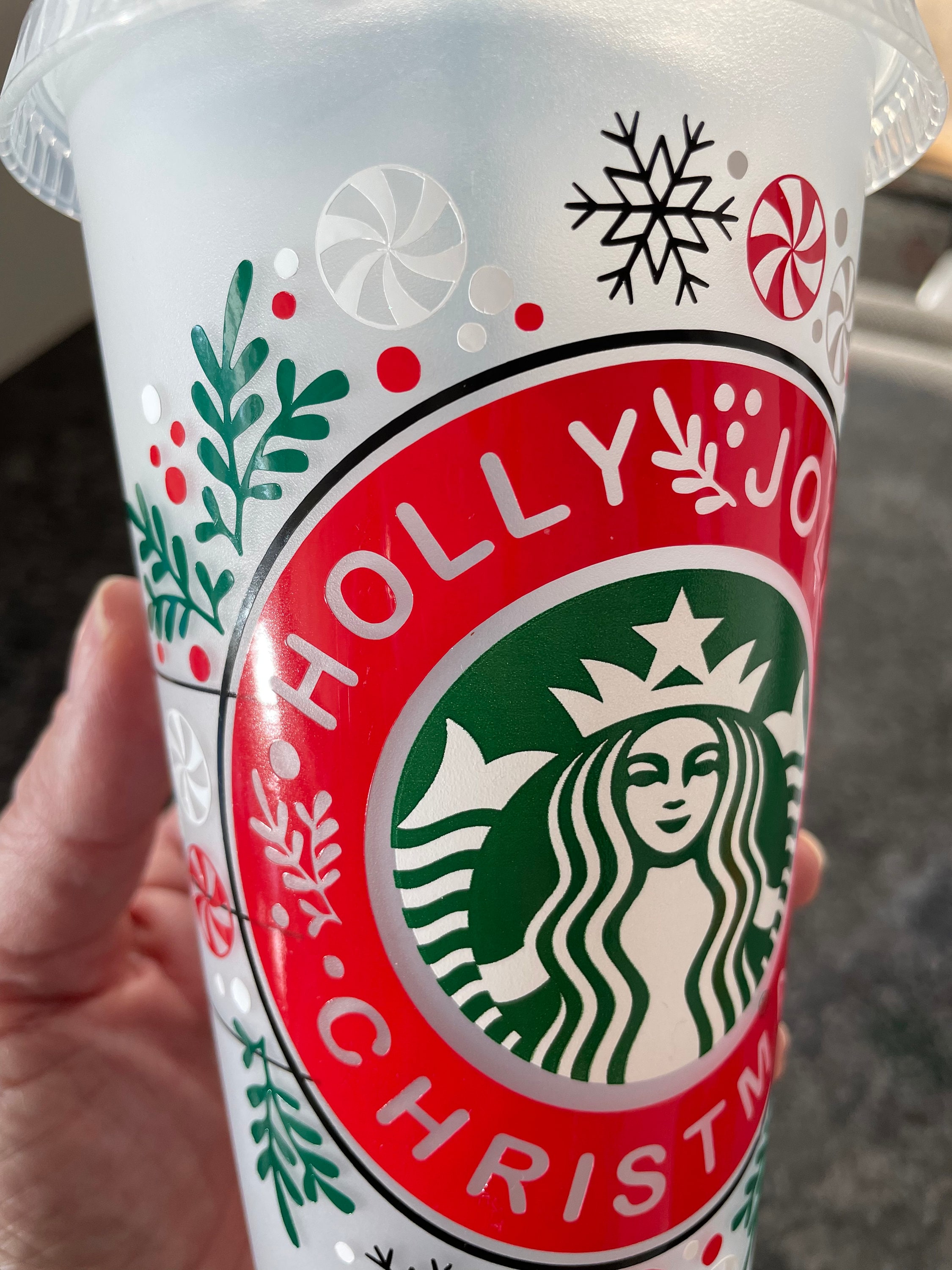 Christmas Cold Cup, Holiday Cold Cup, Starbucks Christmas Cold Cup ...