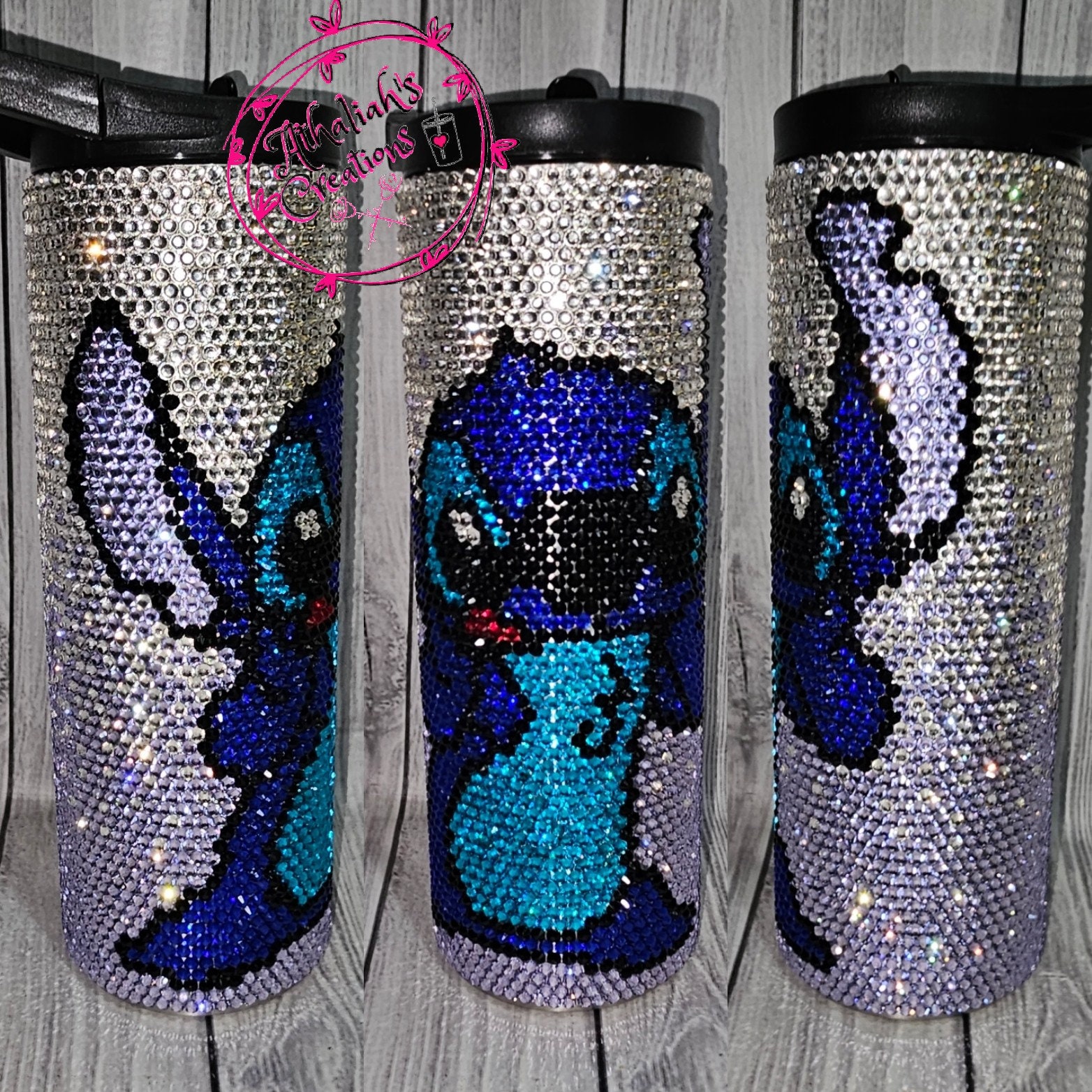 Stitch Rhinestone Tumbler! - Etsy