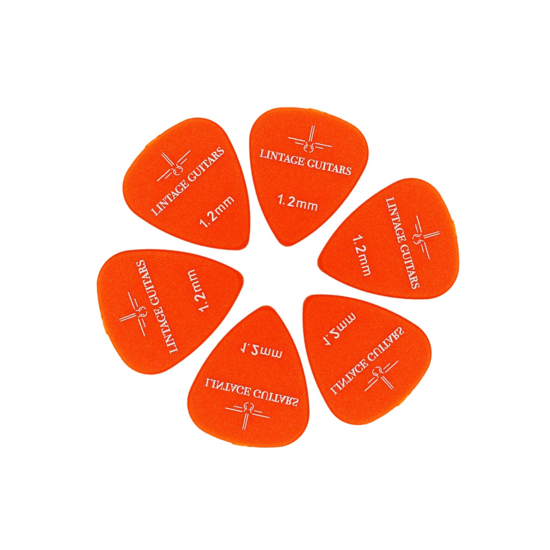 6 Piece Pick Set 1.20 Picks Nylon Guitar Picks Lintage - Etsy